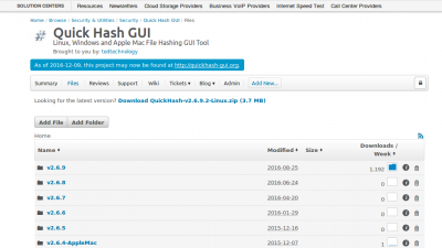 Read about QuickHash GUI, its history and open-source nature